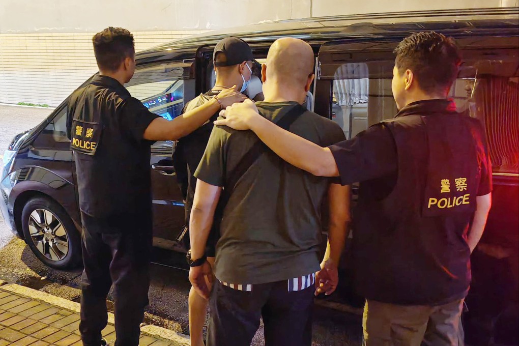 Hong Kong police arrest 8 suspected triad members over weekend ...