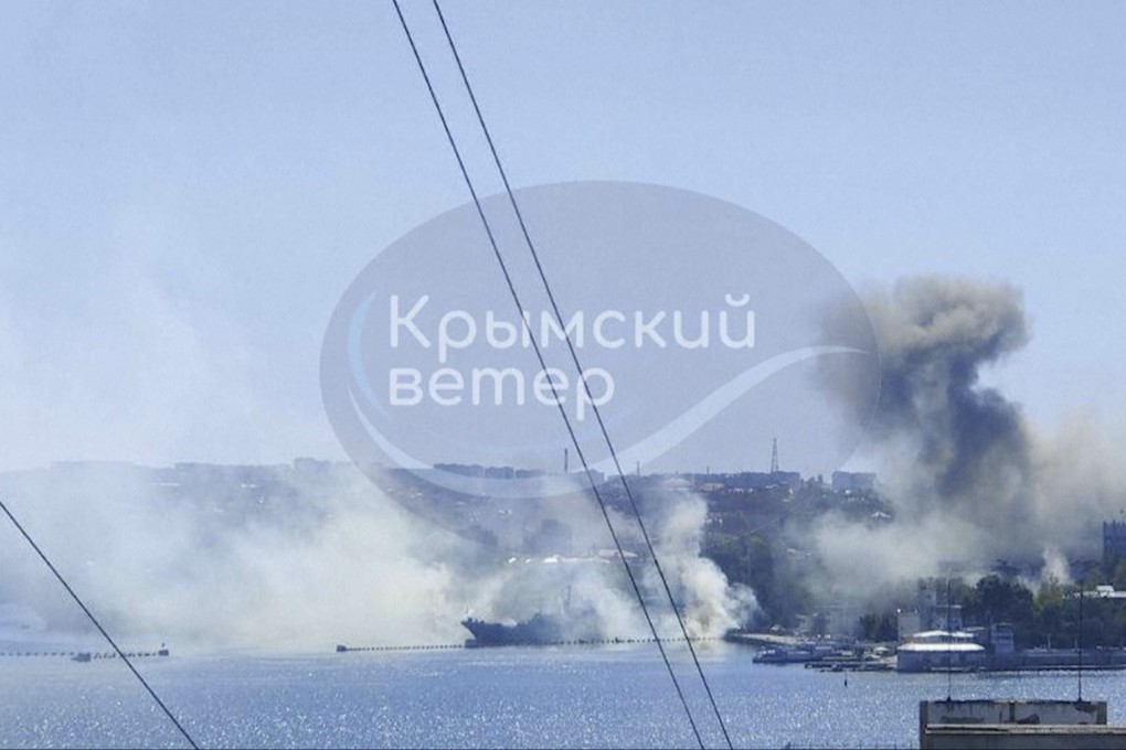 Ukraine attacks Russian Black Sea navy HQ in Crimea amid ‘major cyberattack’ | South China ...