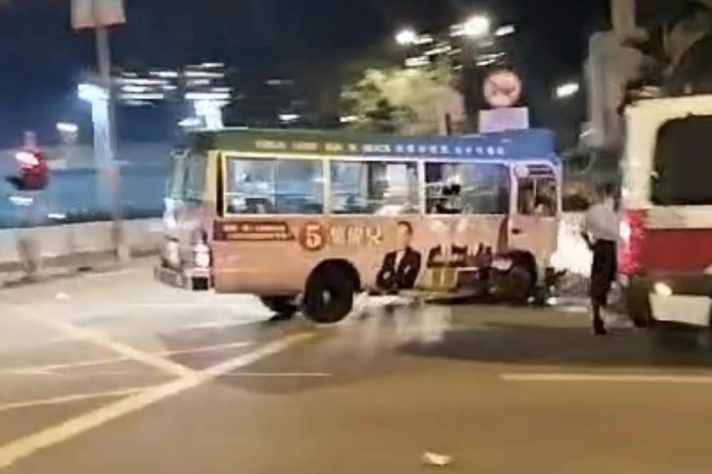 Hong Kong police investigate crash involving minibus driver, 73, who died after vehicle slammed ...