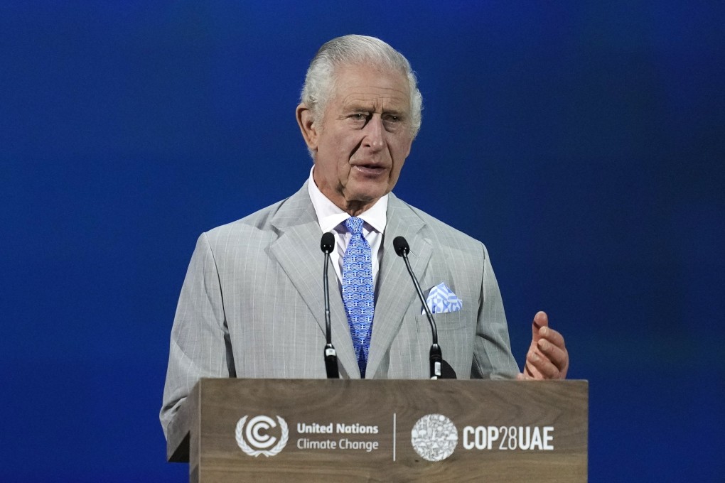 King Charles’s Greek flag tie at Dubai Cop28 summit raises eyebrows ...
