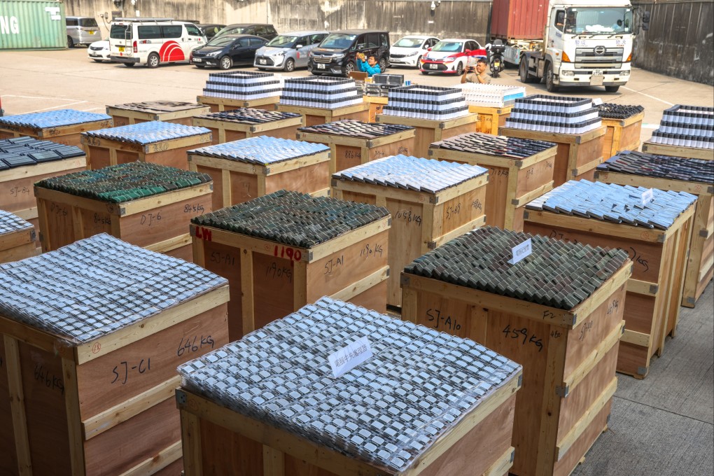 Hong Kong customs seizes HK$211 million in smuggled goods found on ...