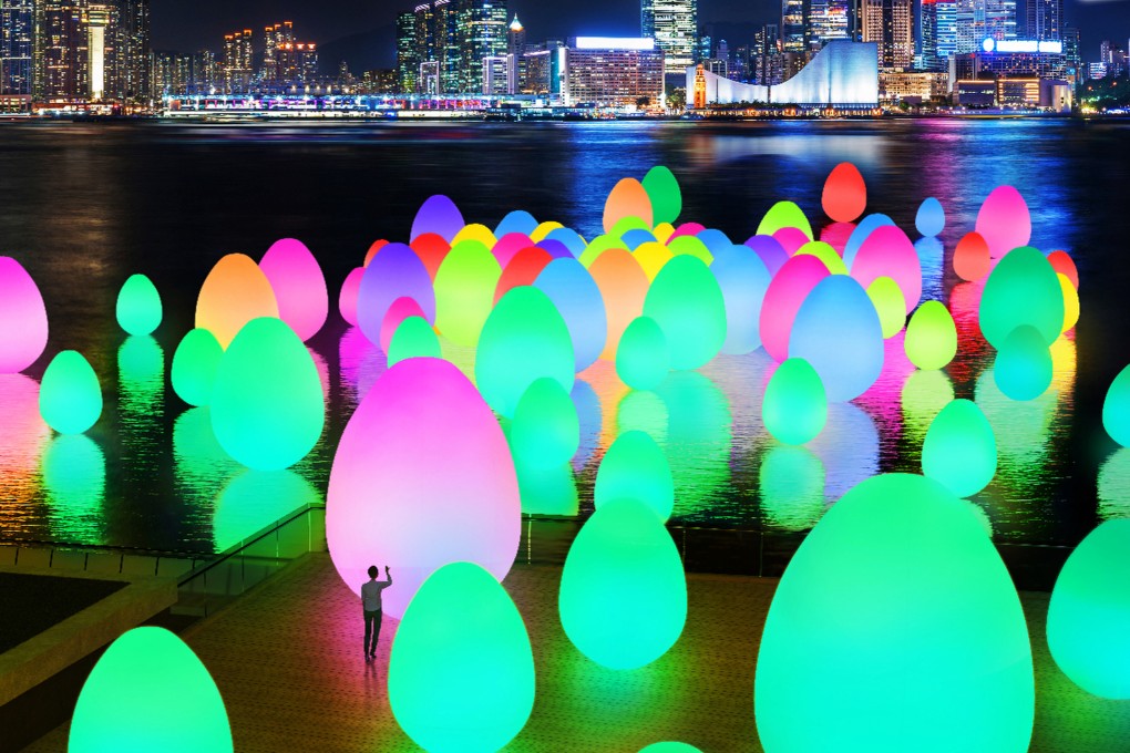 Hong Kong hosts hundreds of egg-shaped objects to light up Victoria ...