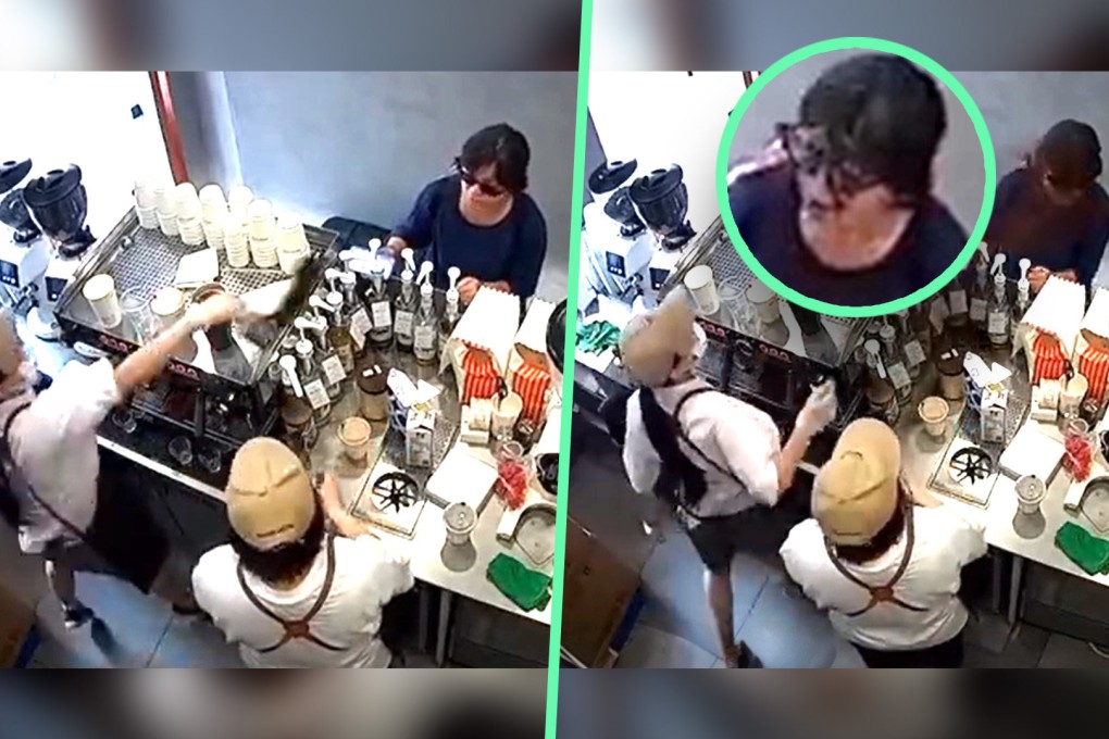Chinese barista throws coffee powder over pushy customer, landing cafe ...
