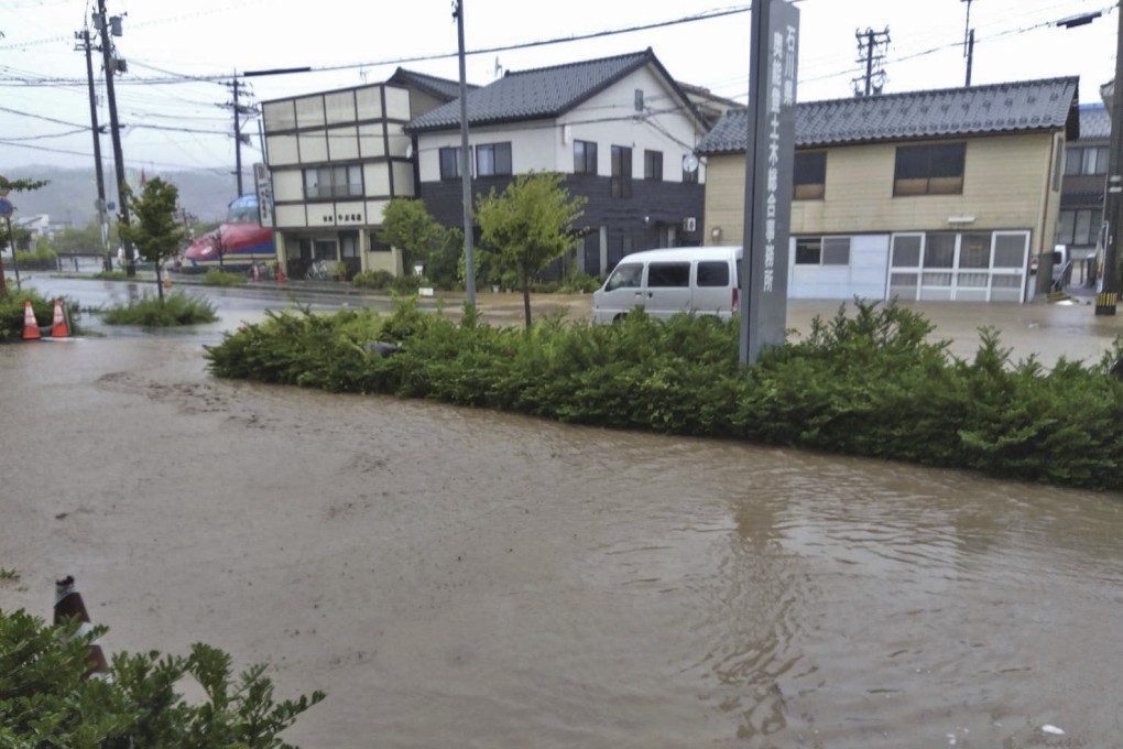 Japan orders evacuations as heavy rains trigger floods in quake-hit region | South China Morning ...