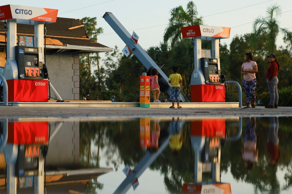 Floridians cleaning up from Hurricane Milton are hampered by fuel shortage | South China Morning ...