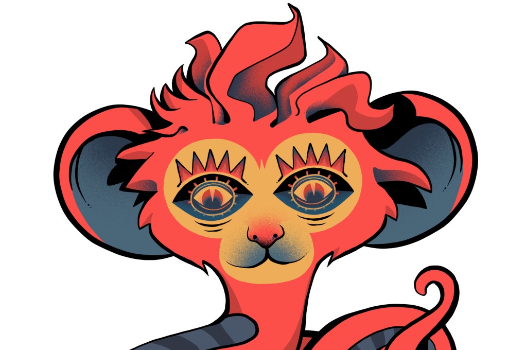 red headed monkey cartoon