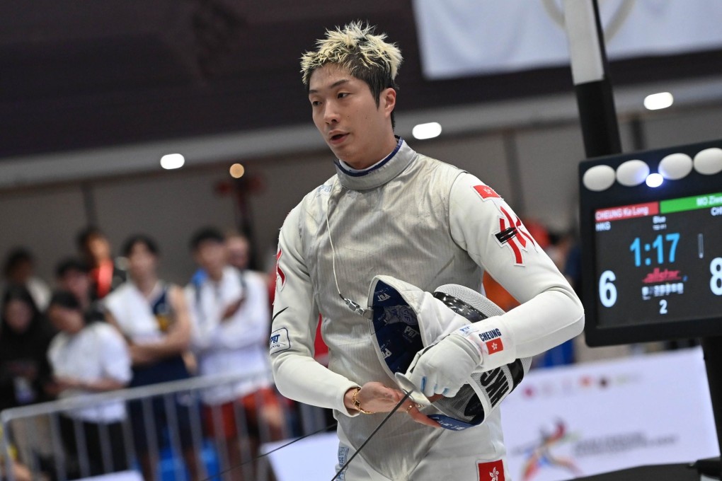 Hong Kong fencer Cheung Ka-long shown red card, but teammate then wins ...