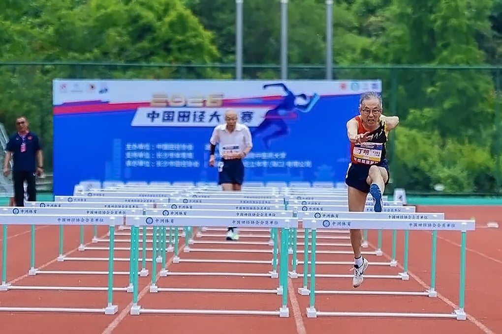 Grandfather proves age is just a number after breaking 80m hurdles ...