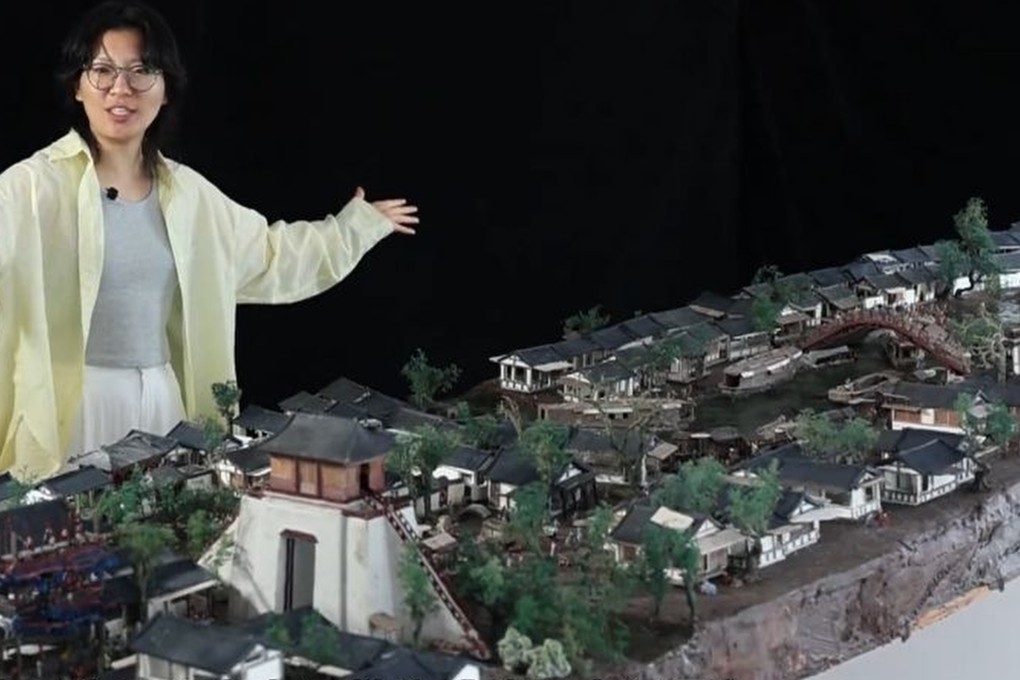 China woman uses 60kg chocolate to craft mini 3D replica of ancient ...