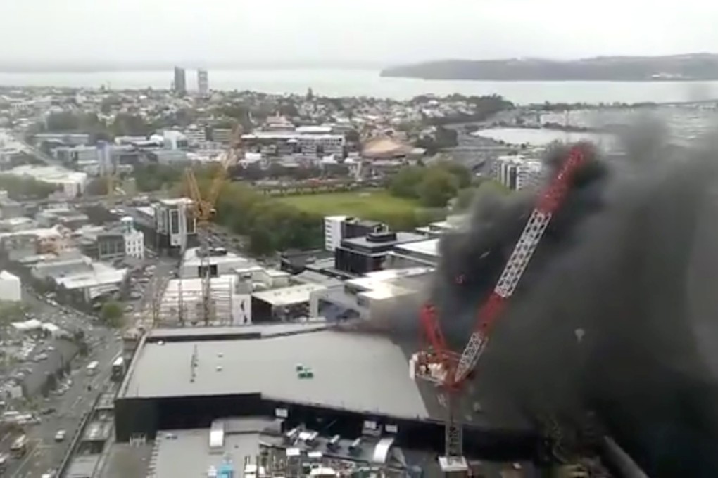 Massive fire erupts at site of New Zealand’s biggest building project ...