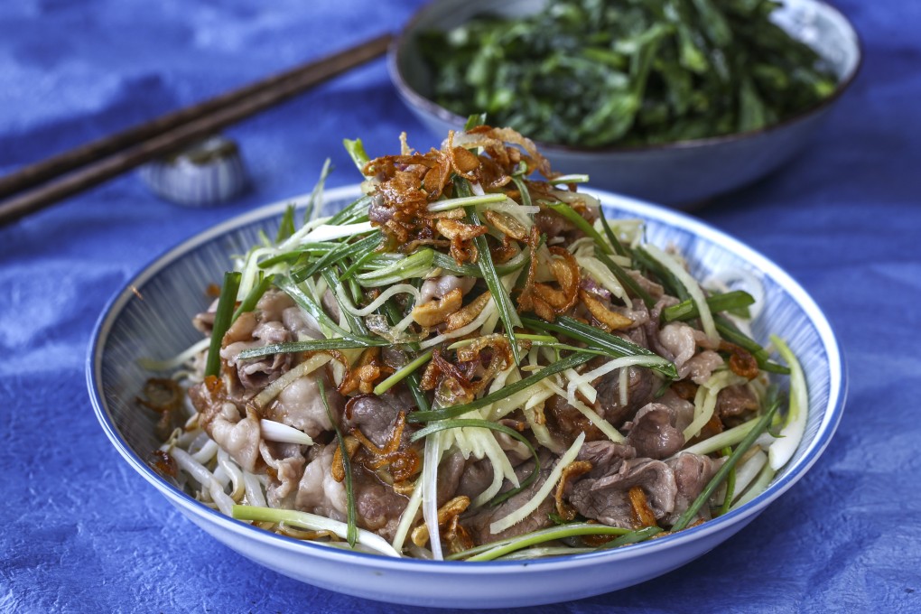 How to make delicious congee shop side dishes of poached beef and offal ...