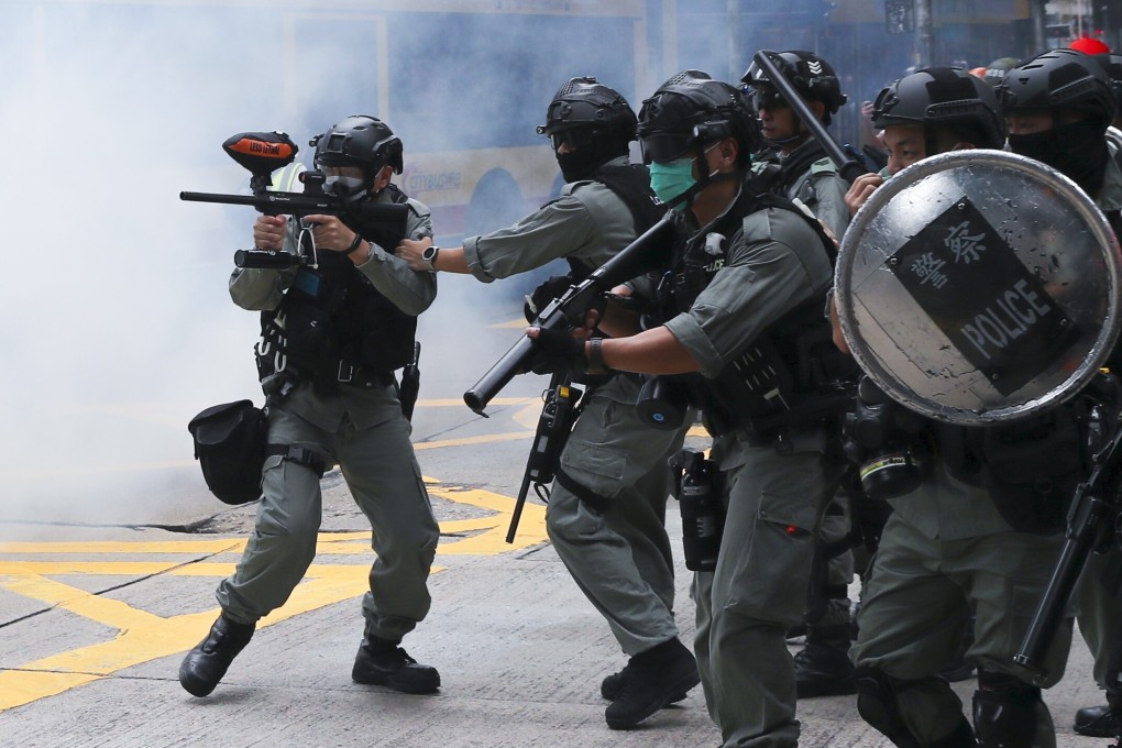 Hong Kong police import new anti-riot guns for crowd control, ready to ...