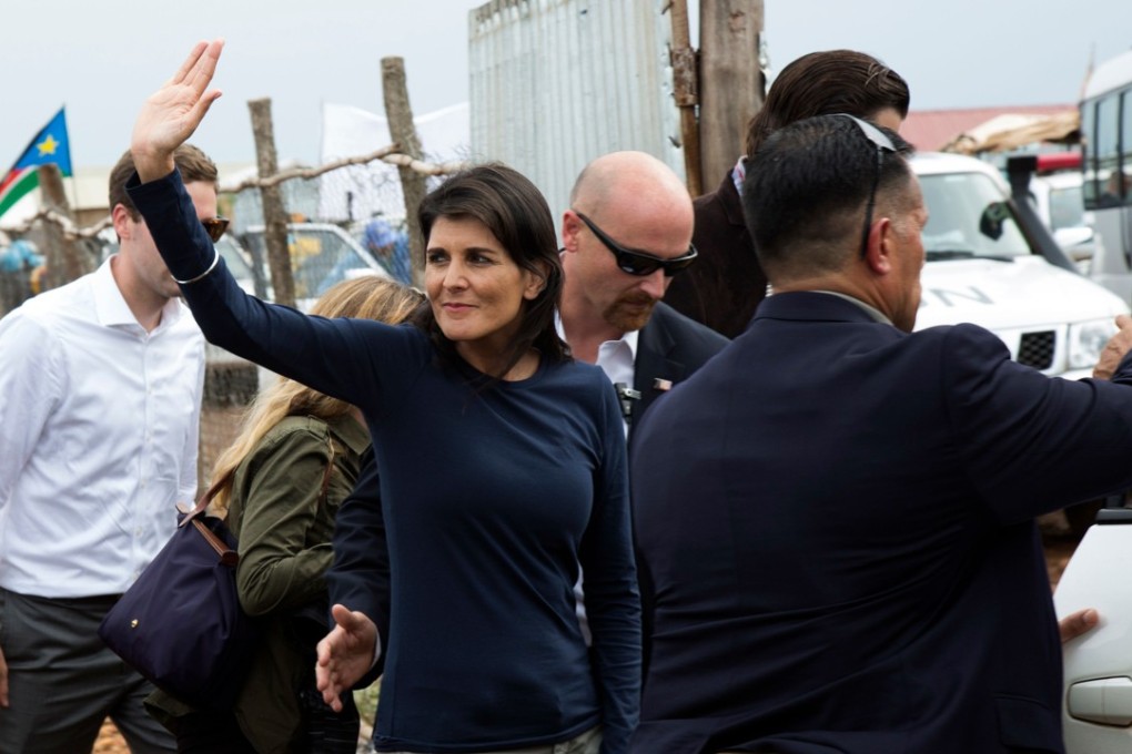 US ambassador to UN Nikki Haley evacuated as violence erupts during ...