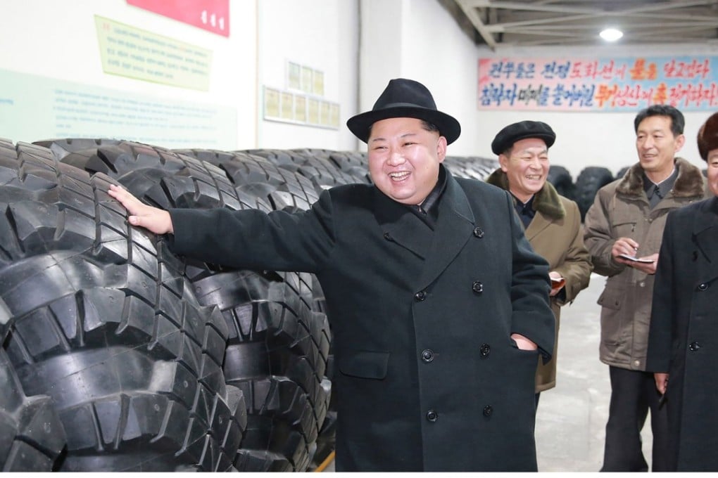 Kim Jong-un visits North Korean factory that makes tyres … very special ...