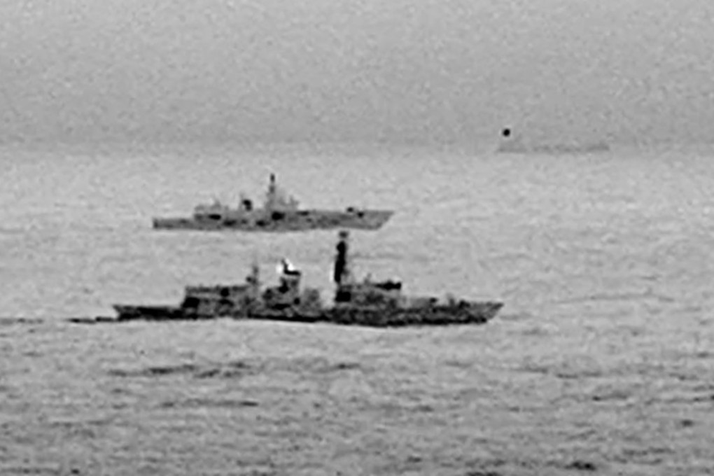 Infrared image shows Britain escorting new Russian warship near UK ...