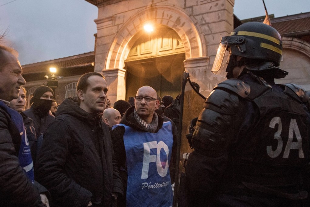 French prison guards, claiming they have been offered ‘bonuses for slit ...