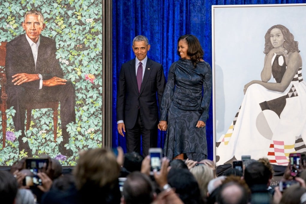 Flower power: Obama’s presidential portrait is unveiled, and it’s far ...