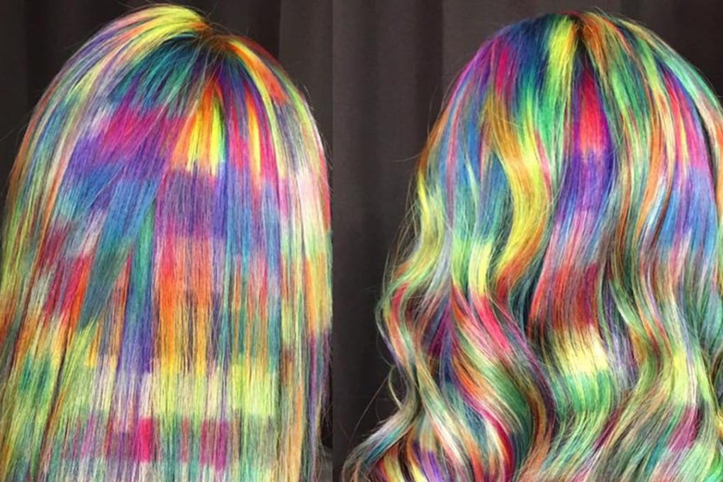 US hairstylist goes viral on Instagram with rainbow styles, but stays ...