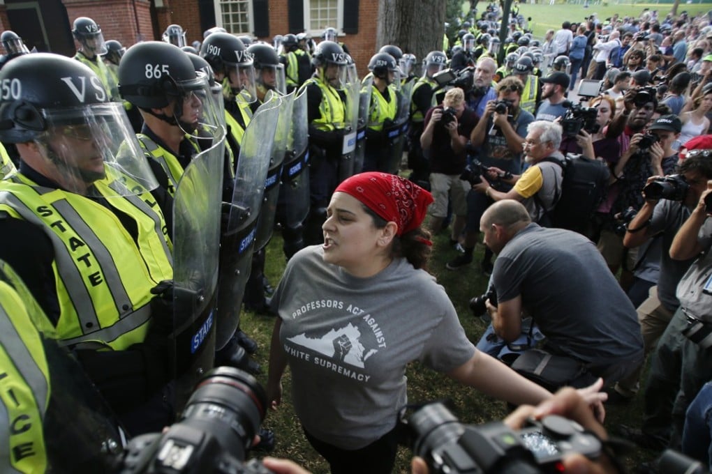 Charlottesville anti-racism rally turns into protest against police ...
