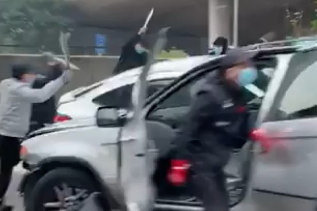 Nine held over vicious gang ambush on pair driving along Hong Kong road ...