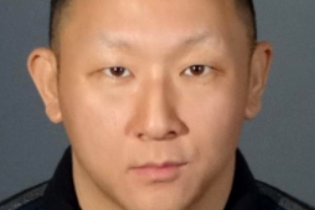 Police arrest Daniel Sohn, who wore T-shirt with LAPD logos and chanted ...