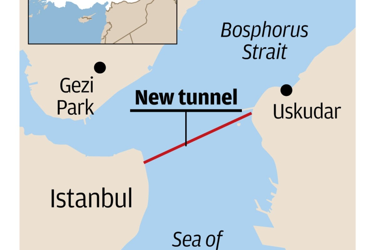 Bosporus Strait On World Map