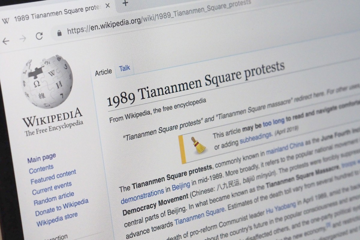 Wikipedia blocked in China ahead of Tiananmen Square anniversary ... Wikipedia blocked in China ahead of Tiananmen Square anniversary ...