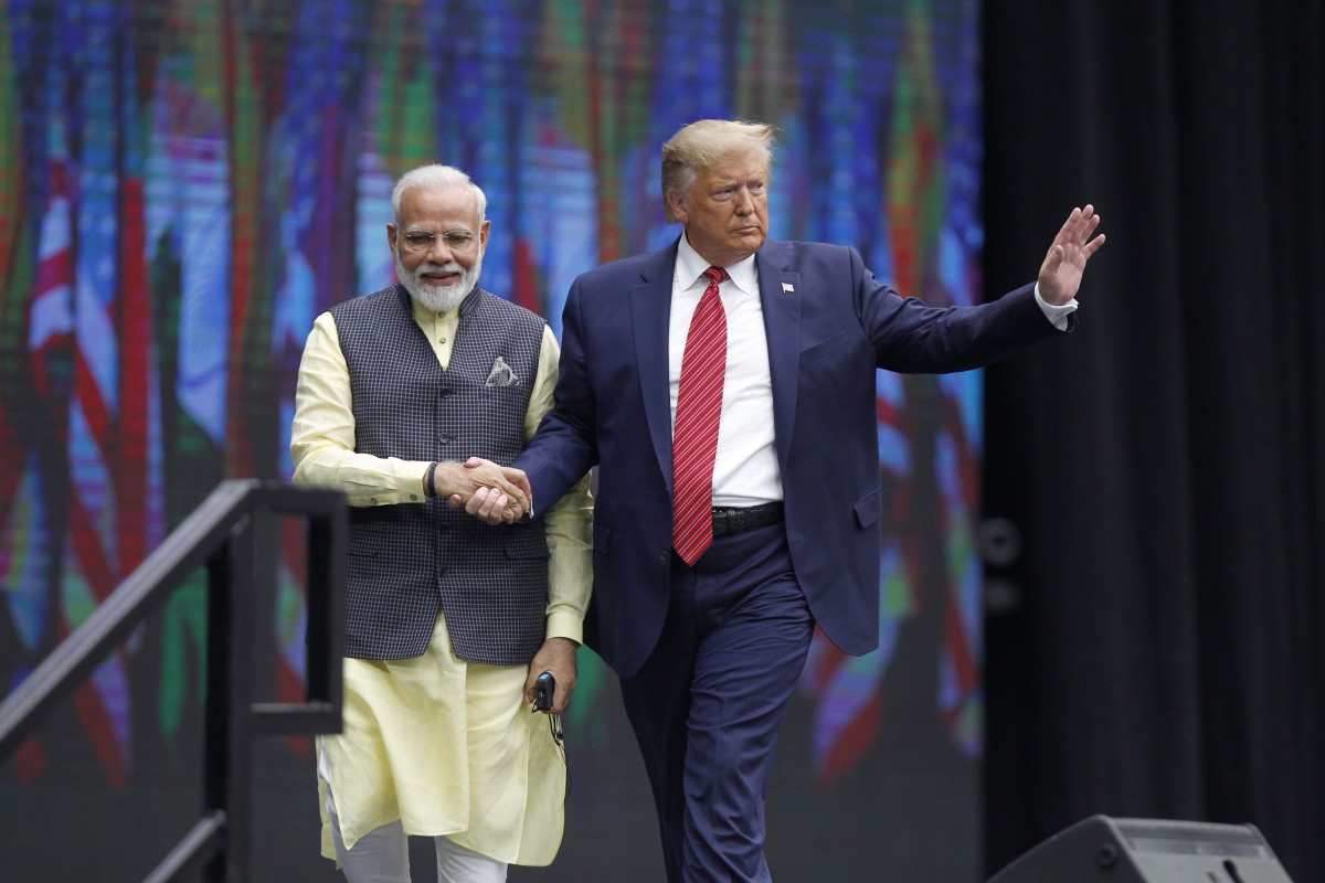 Trump and Modi appear together at Houston rally, finding common cause ...