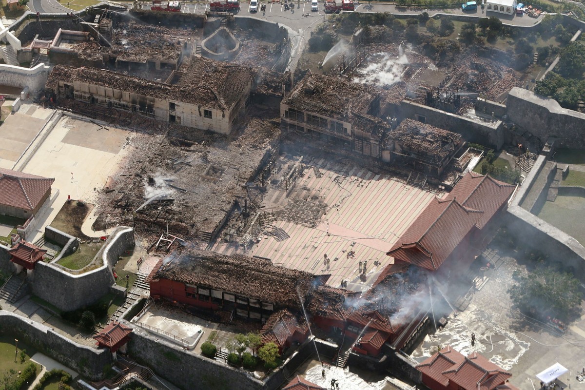 Fire destroys 600-year-old Shuri Castle complex in Japan, as locals ...