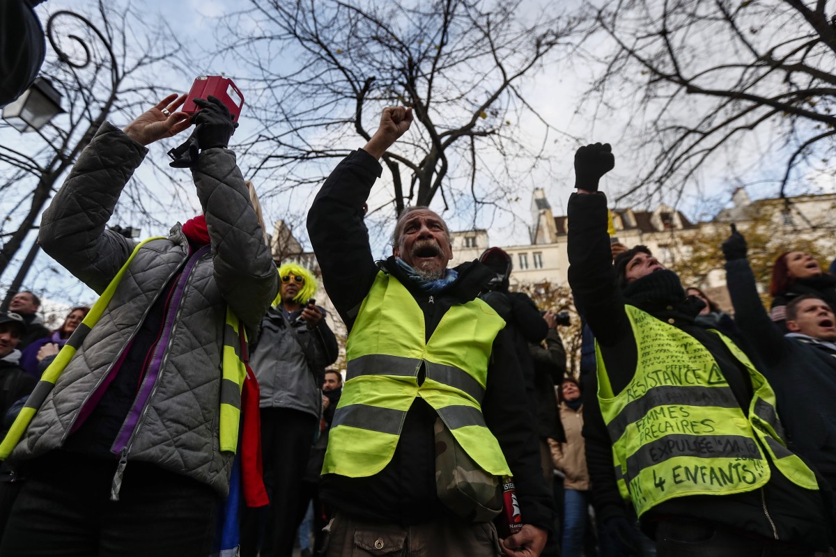 France’s yellow vests stage peaceful new protests for anniversary of ...