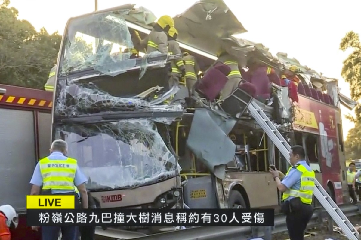 At least five dead, more than 30 hurt in Hong Kong bus crash | South ...