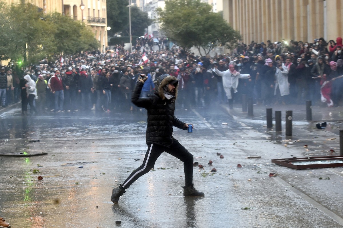 More than 220 wounded as Lebanon protesters clash with police | South ...