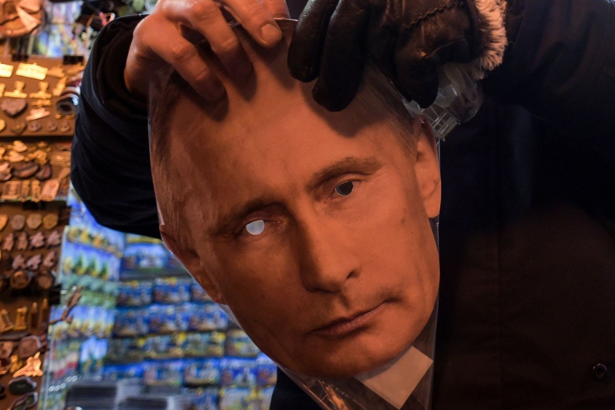 Vladimir Putin’s portraits are everywhere, including on T-shirts, mugs ...