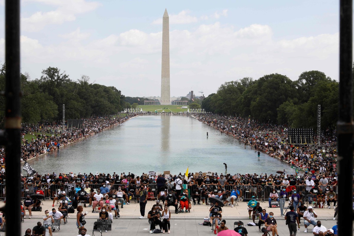 Protesters flock to US capital for mass anti-racism march on ...