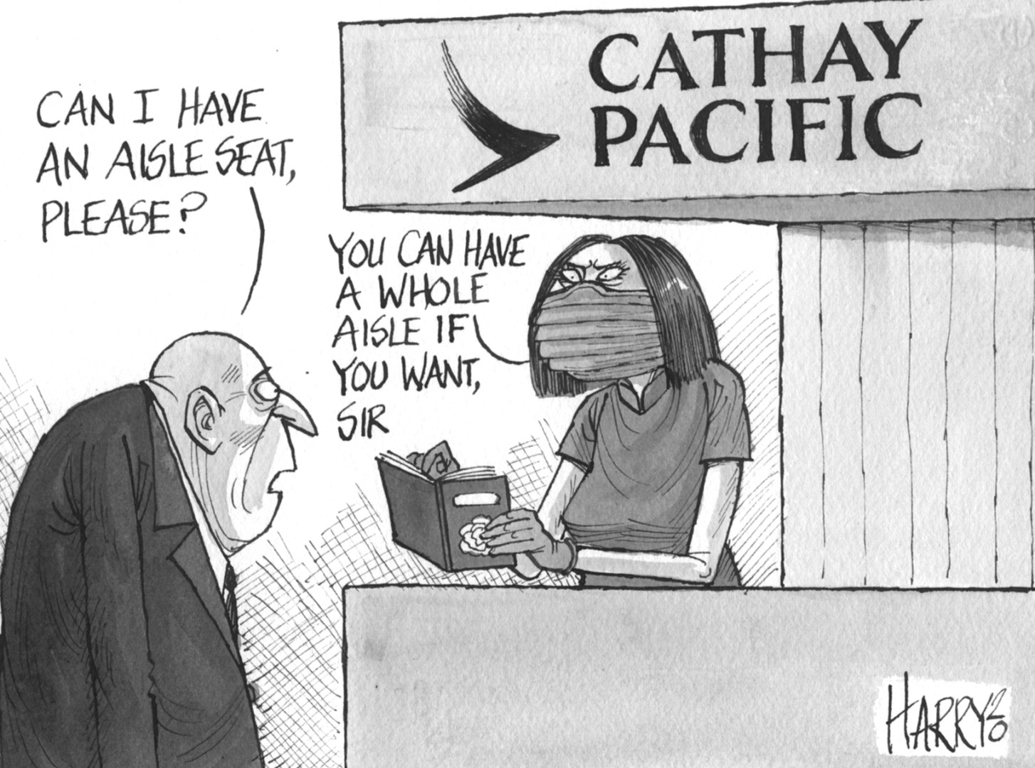 Cathay Pacific : r/editorialcartoons