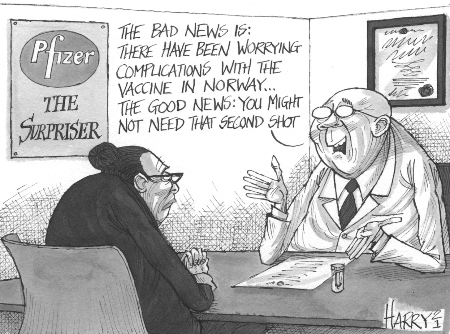 Pfizer : r/editorialcartoons