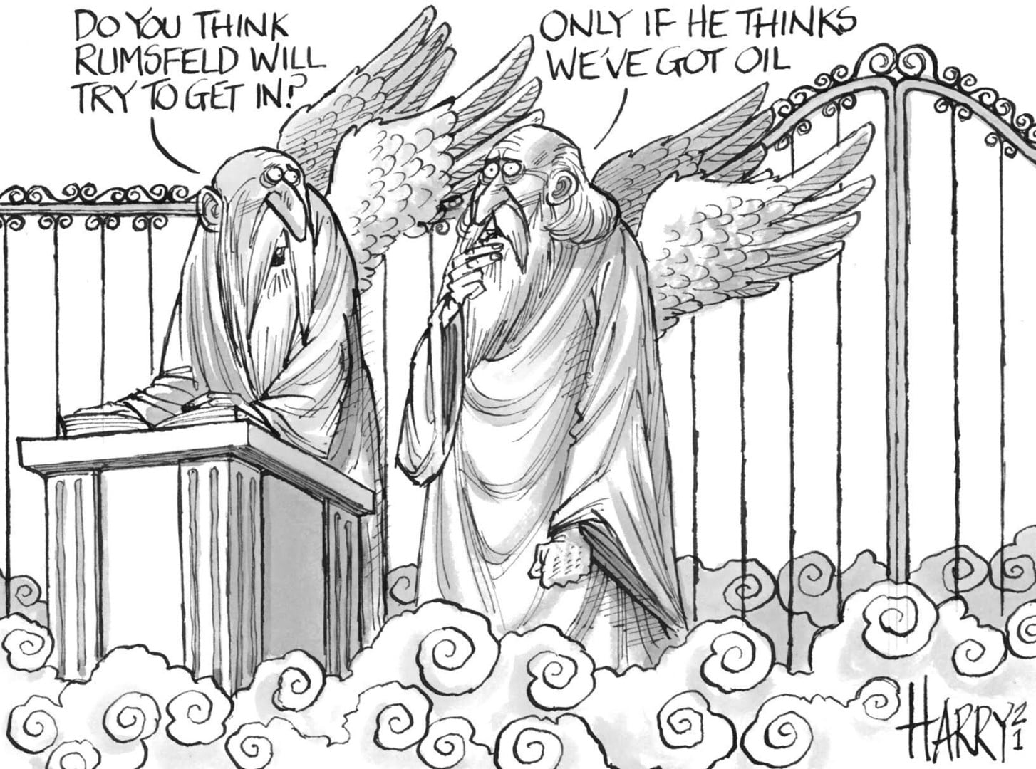 Pearly Gates : r/editorialcartoons