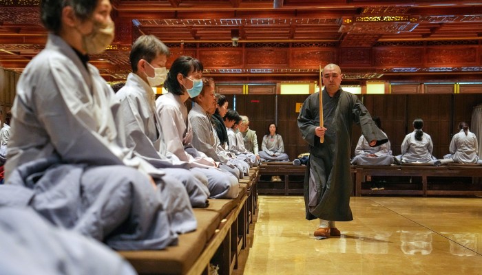 Hundreds of worshippers gather at Hong Kong’s Po Lin Monastery for 7 ...