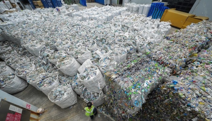 In pictures: Hong Kong plastic bottle recycling factory in Tuen Mun ...