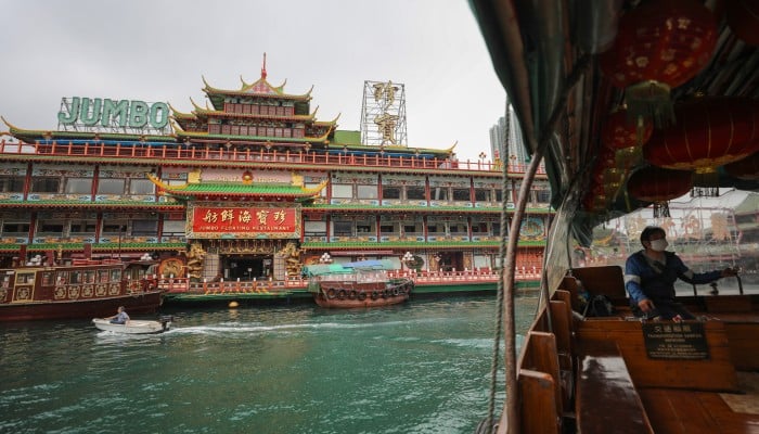 Hong Kong’s iconic Jumbo Kingdom floating restaurant | South China ...