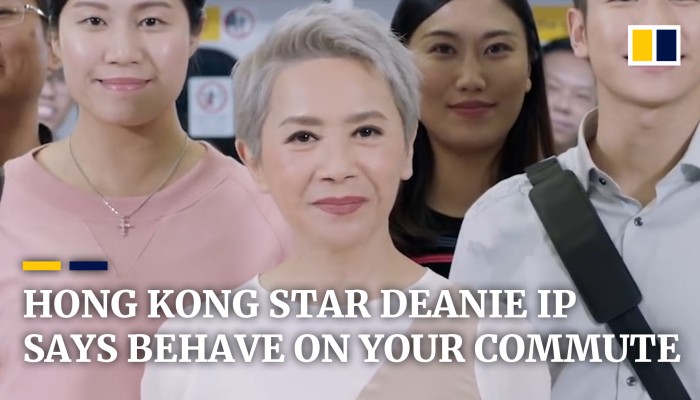 Hong Kong’s Deanie Ip lends starpower to campaign for better manners on public transport | South ...