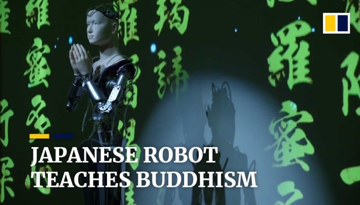 Japanese robot provides Buddhist teachings and chants at Kyoto temple ...