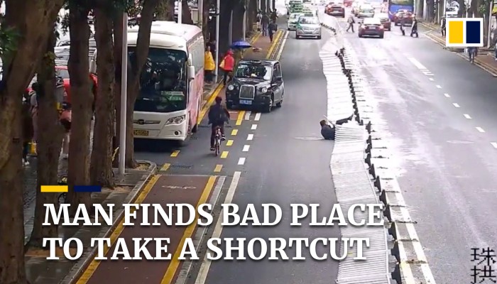 Man finds bad place to take a shortcut | South China Morning Post