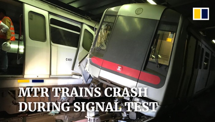 Delays on Hong Kong’s MTR after trains collide in overnight test, and ...