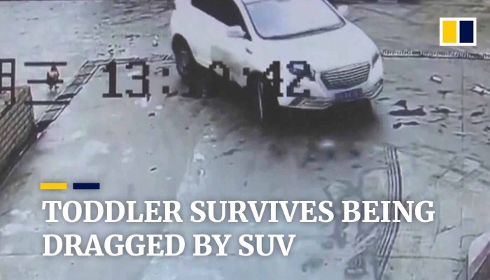 Chinese toddler miraculously survives being dragged under vehicle | South China Morning Post