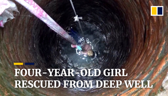4-year-old girl rescued from deep well | South China Morning Post
