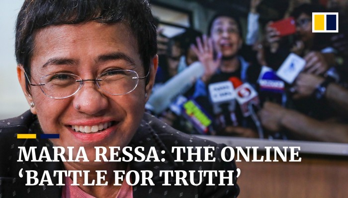 Journalism trailblazer Maria Ressa: next generation must fight online ...