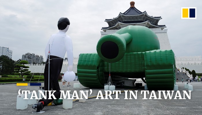 Giant inflatable ‘Tank Man’ in Taiwan recalls 1989 Tiananmen Square ...