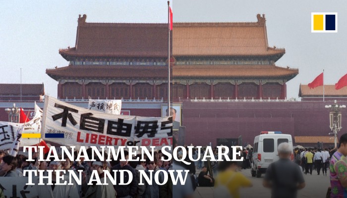 Tiananmen Square then and now | South China Morning Post