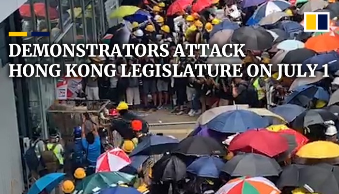Anti-extradition bill protesters try to storm Hong Kong’s legislature ...